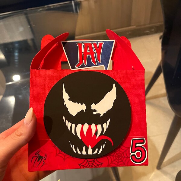 Spider Man Favor Box, Spider-man Birthday, Spiderman Party Bags ...