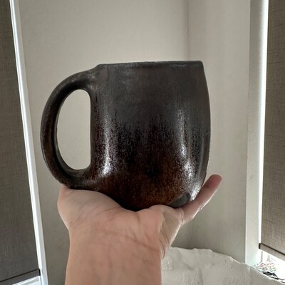 MADE TO ORDER Round Mug Cream 11-12oz, Ceramic, Pottery, Handmade ...