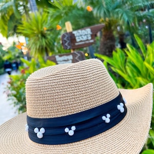 Disney Straw Fedora Mickey Inspired - Etsy