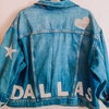 Custom Sports Team Denim Jacket - Etsy