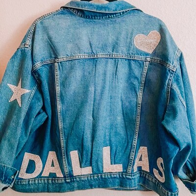 Custom Sports Team Denim Jacket - Etsy