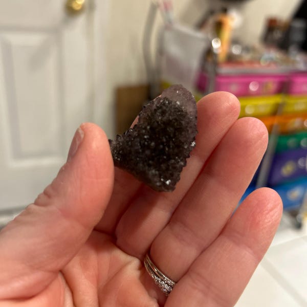 UV Reactive Druzy Diamond Phantom Calcite Specimen. Inner Mongolia ...