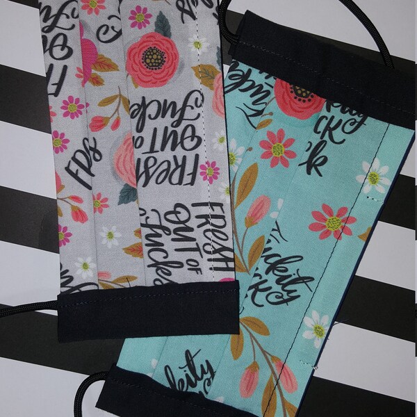 Swear Fabric - Pretty Sweary Cuss Words Grey by Cynthiafrenette - Cuss ...