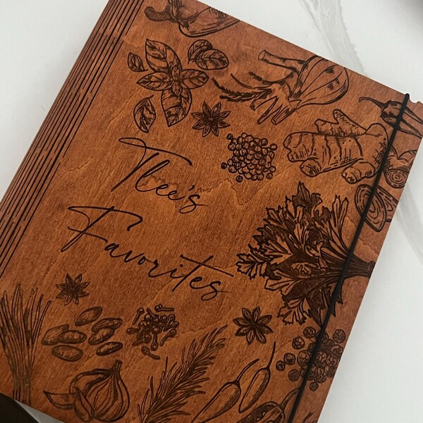 Personalized Recipe Book: Custom Engraved Familys Heirloom Recipes ...
