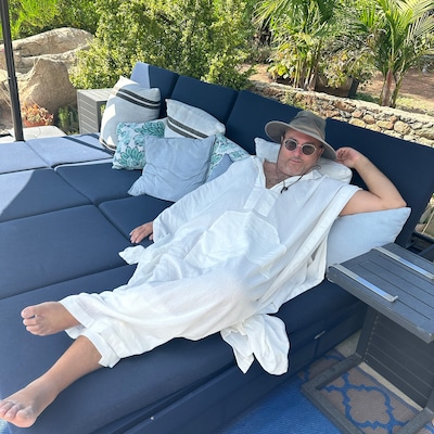 Mens Linen Hooded Kaftan / Greek Style Linen / Kaftan for Men Linen ...