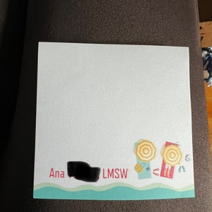 Personalized Sticky Notes With Initials and Custom Name // - Etsy