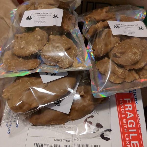 New Orleans Authentic Mini Pralines/pecan Candy Individually Wrapped ...