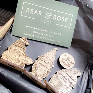 Christmas Personalised Gonk Decorations Place Names - Etsy UK