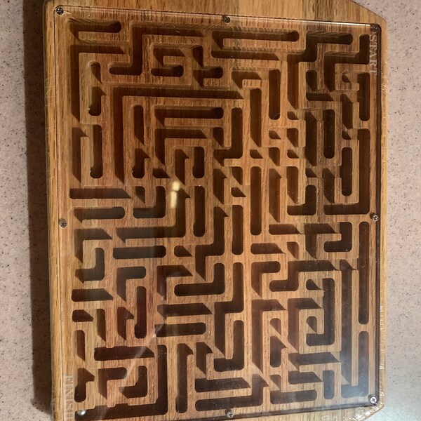 Wood Kids Maze Game, Children Gift, Marble Maze Game, Birthday Gift ...