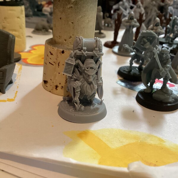 Faun With Standard Miniature | Reindeer Riding Satyr Figure | for D&D ...