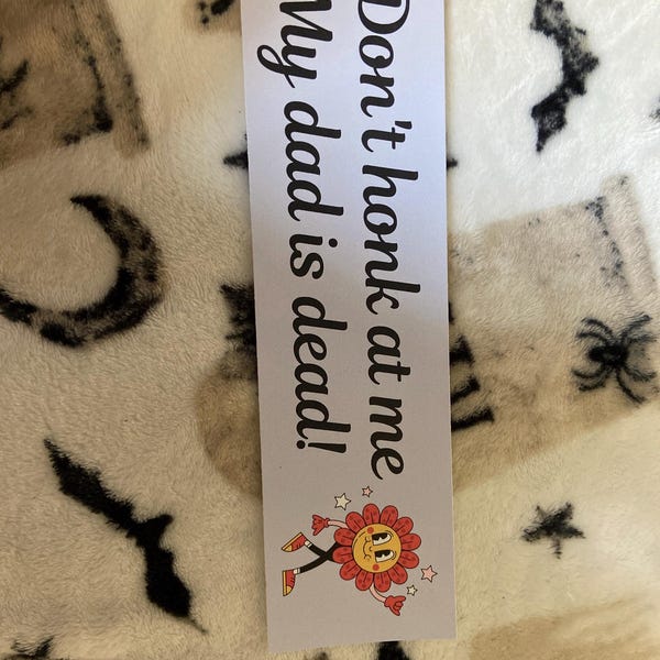 Wizard Bumper Sticker Funny, Cute Car Sticker Decals, Cursed Bumper ...