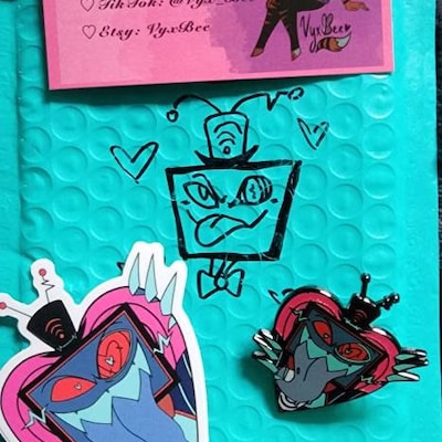 Hazbin Hotel LGBTQ Pride Couples Chaggie Radiodust Huskerdust Pin Set ...