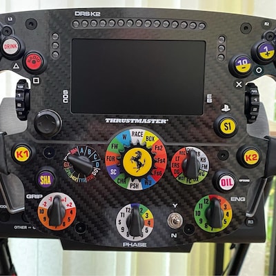 Fanatec Rally Module 10mm Stickers for Various Simulator Wheel/button ...