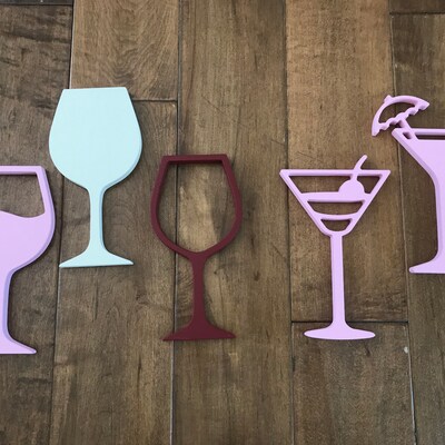Cosmopolitan Bar Sign Cosmo Glasses Wooden Bar Decor Cosmo Decor 8, 10 ...