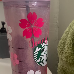 70s Starbucks Tumbler Groovy Iced Coffee Cup Spring Cup | Etsy