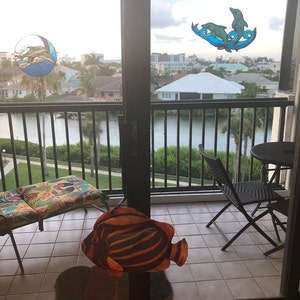 Ocean Wave Stained Glass Window Cling - Etsy