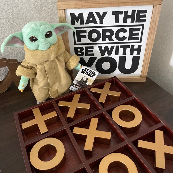 May the Force Be With You 12 Square Modern Farmhouse Framed Wood Sign ...
