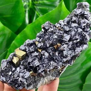 INCREDIBLE Luster Galena With Quartz and Chlorite From Bulgaria, Galena ...