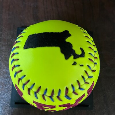 Personalized Softball, Monogrammed Softball, Softball Gift, Coach Gift ...