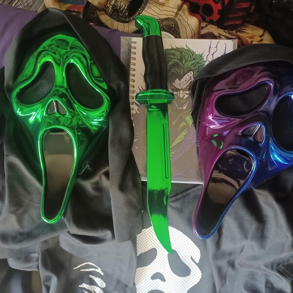 Green Mirror Scream Ghostface Mask - Etsy