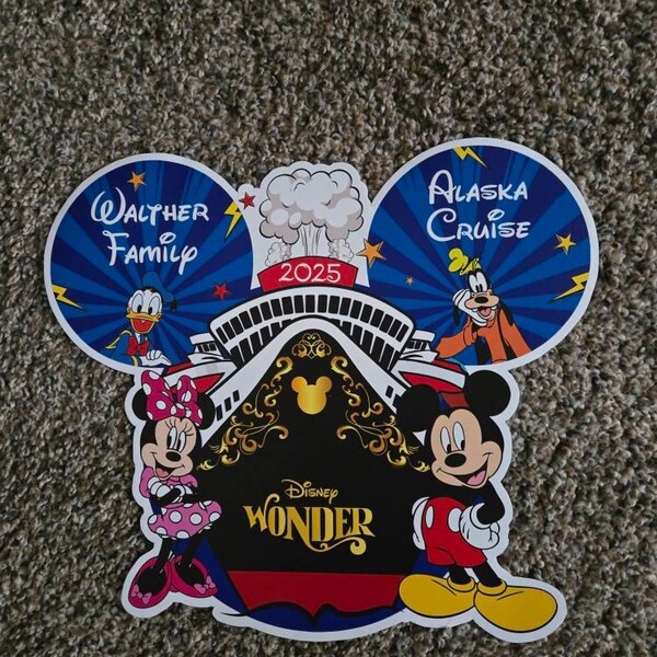 Disney Cruise Line Itinerary Flag Insignia Magnet, Disney Ship Magnet ...