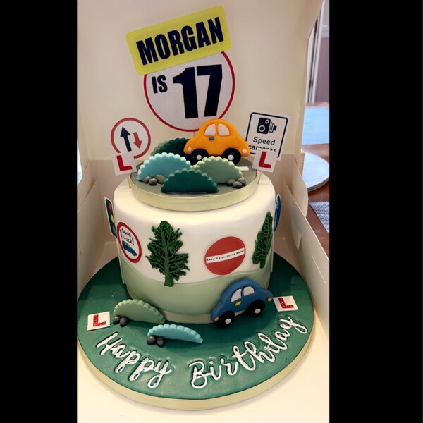 Learner Driver Cupcake Topper 17th Birthday or Any Age You Choose - Etsy UK
