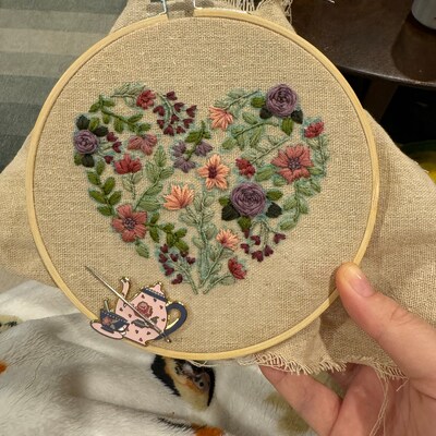 Spring Meadows Embroidery PDF Pattern, Digital Download, Flower Art ...