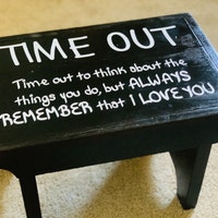 Time Out Chair Vinyl Decal Toddler Naughty Chair Sticker Toddler Time ...
