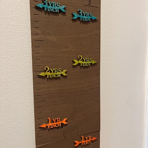 Tree Growth Chart for Kids, Wooden Height Chart for Children's ...