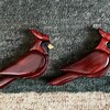 Male and Female Cardinal Pair, Wooden Intarsia, Home Decor, Mother's ...