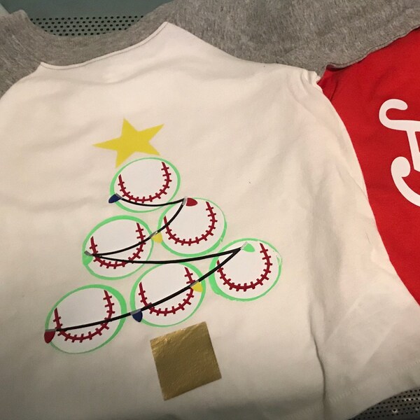 EXCLUSIVE Baseball Christmas Tree SVG Cut File, Baseball Christmas Svg ...