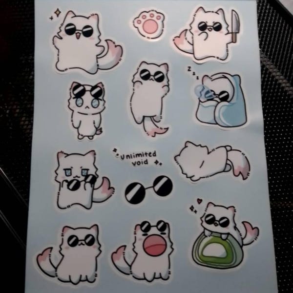 NEW! CLOVE || Cute Chibi Valorant Neko Stickers || Glossy Vinyl || Cute ...