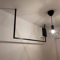Ceiling Clothes Rack// Clothing Rack // Ceiling Rack // Ceiling Storage ...