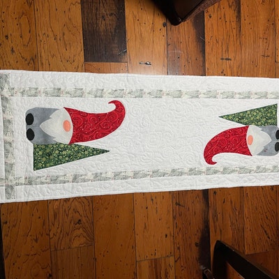 Quilted Table Runner Pattern, PDF Pattern for Snowman Table Topper ...