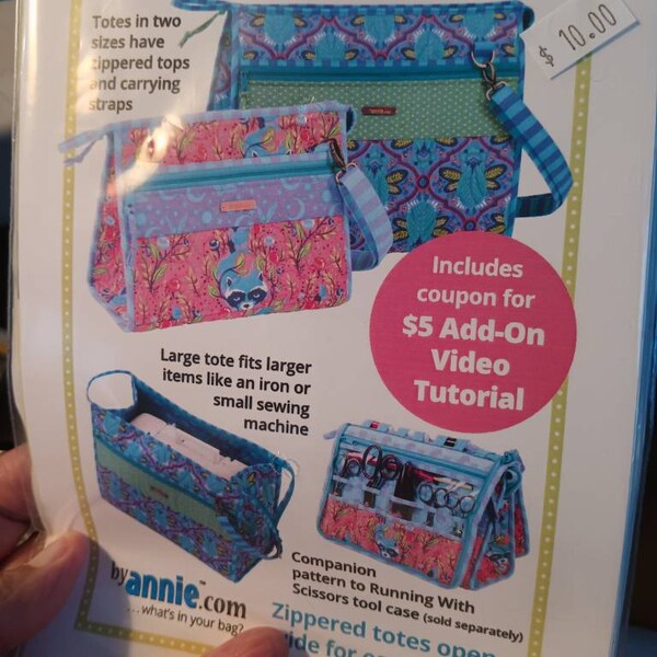 Take A Stand Bag - by Annie - A Paper Pattern - for a Stand up Tote ...