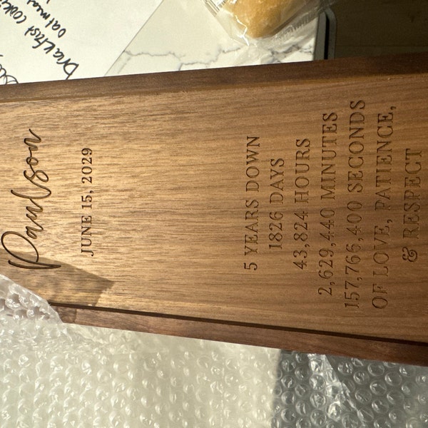 Wood Wine Box (design 1) - Congratulations - Walnut or Pine Wine ...