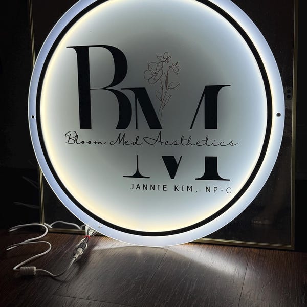 Custom Backlit Acrylic Sign | Acrylic Logo Sign | LED Business Sign ...