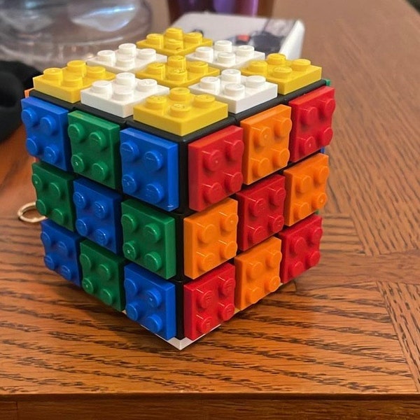 Rubik's-type Cube Made of Lego - Etsy