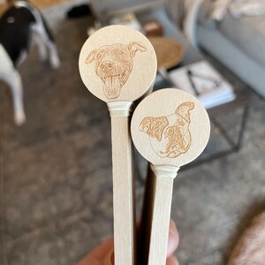 Signature Dog Drink Stir Stick I Do Too Wood Engraved - Etsy