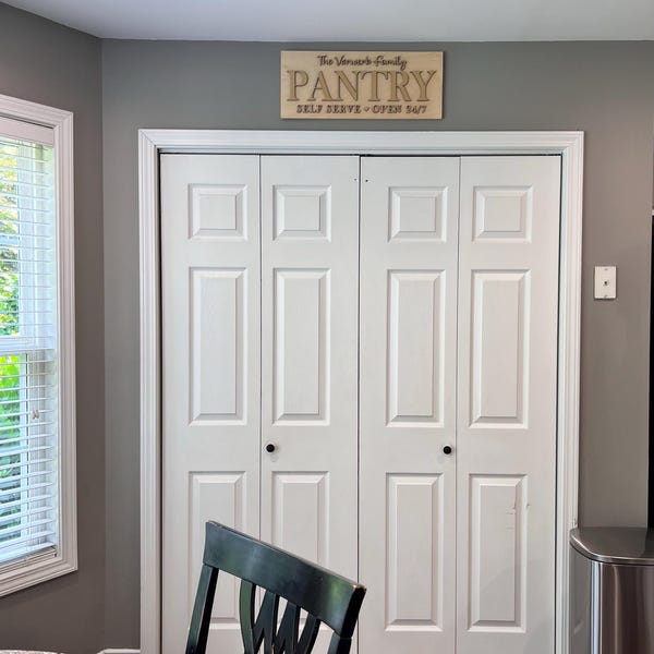 Pantry Sign, Custom Kitchen Sign, Personalized Pantry Sign, Custom Wood ...