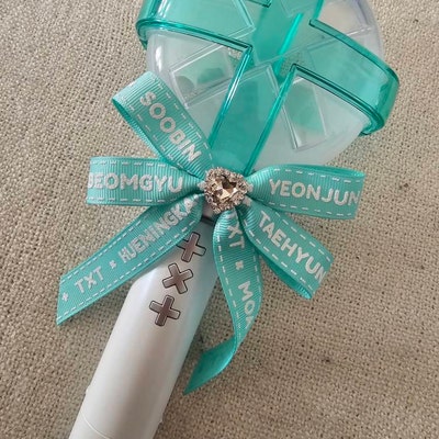 BTS SUGA AGUST D Ribbon Bow Keychain Pendant Light Stick Lanyard ...