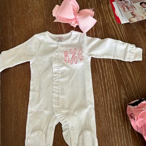 Monogrammed Pajamas, Girls Personalize Pajamas, Boys Monogram Pajamas ...