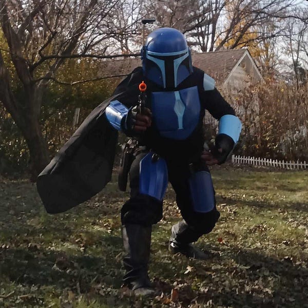 Mandalorian Chest Armor, Axe Woves, Deathwatch Custom Sized ...