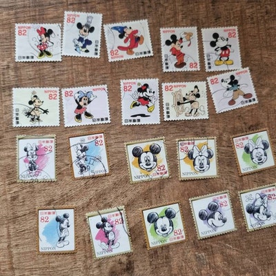 100 Woman Themed Poststamps. Vintage, Colourful, Postage Stamps From ...