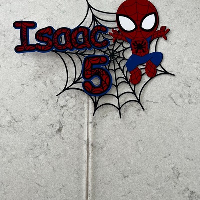 Personalised Spider-man Cake Topper With the Option of Added - Etsy