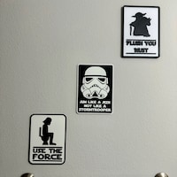 Wash Your Hans Star Wars Bathroom Sign Funny Star Wars Decor Funny Gift ...
