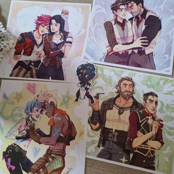 Fanart Square 15x15cm - Arcane - Etsy