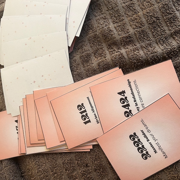 Numerology Angel Numbers Oracle Card Deck, Printable Numbers Oracle ...