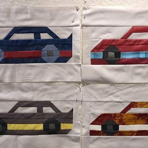 PDF Quilt Block Pattern Nascar Vehicle Quilt - Etsy