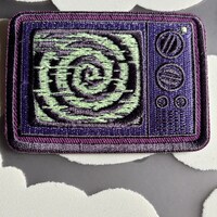 Hypno TV Glow in the Dark Fabric Patch - Etsy Canada